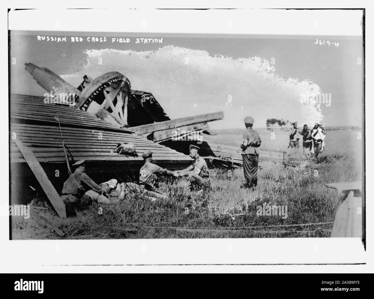 Red cross treatment Black and White Stock Photos & Images - Alamy