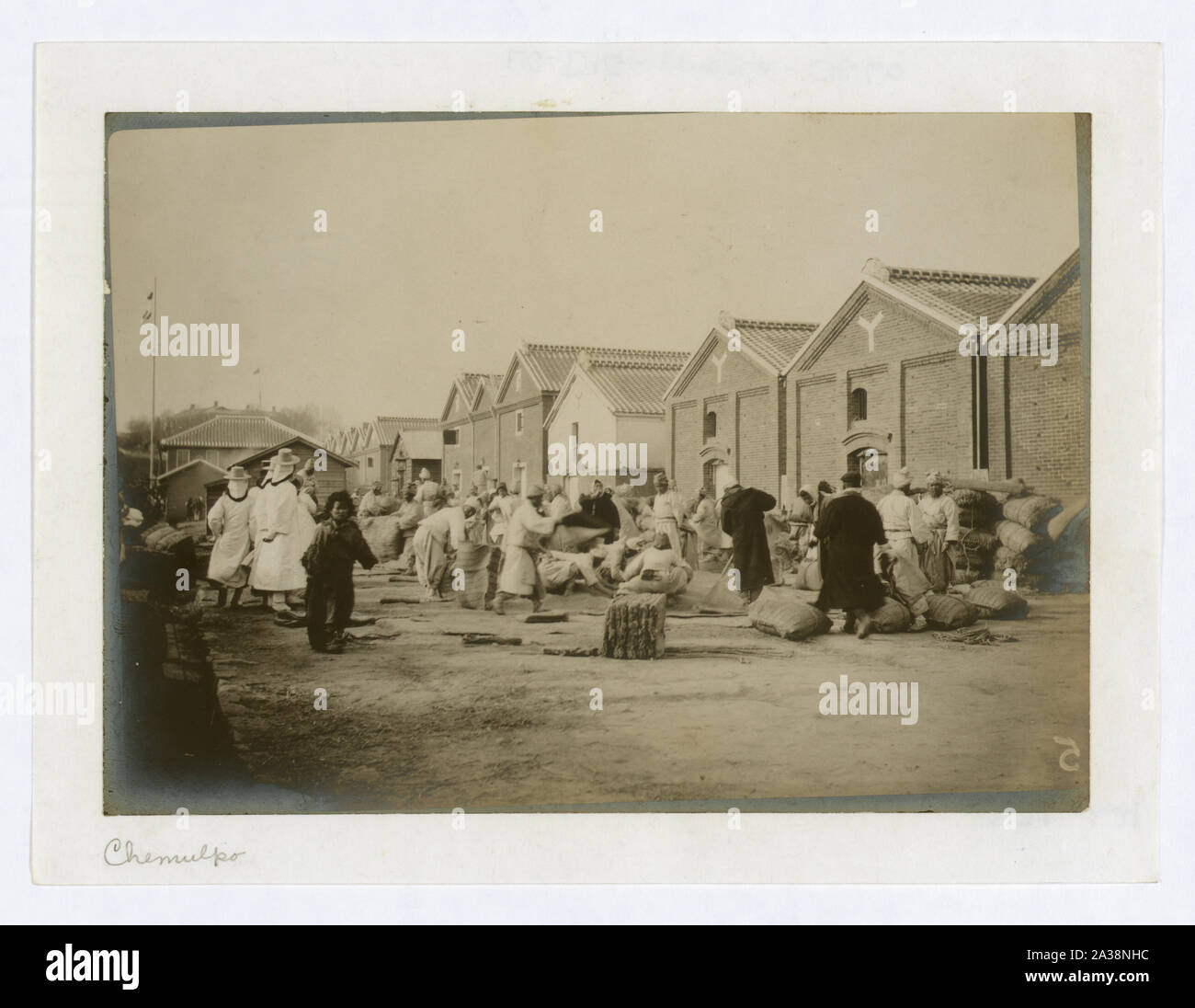 Russian wheat warehouse, Chemulpo Stock Photo - Alamy