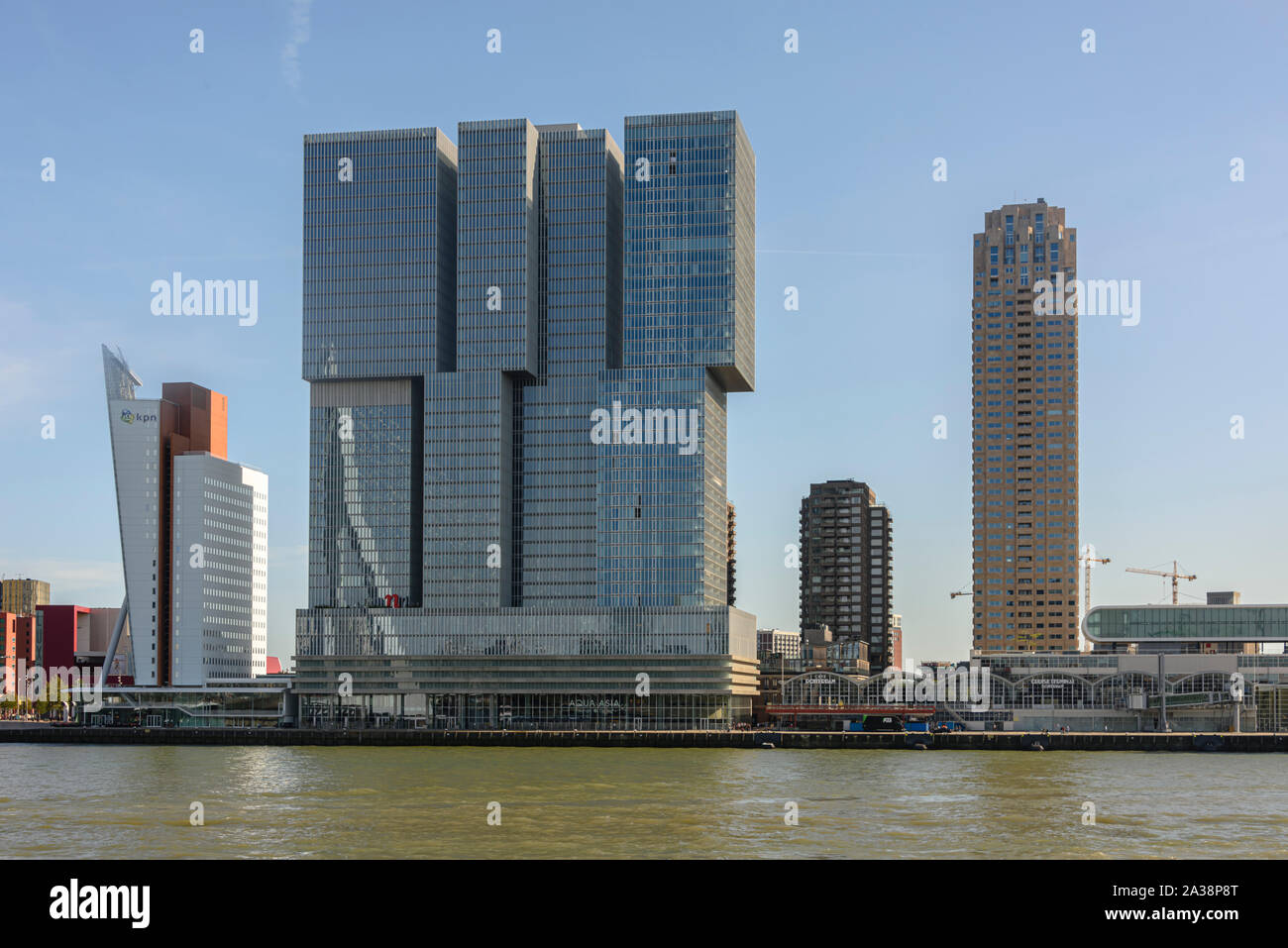 Modern office buildings on the Rechtbank, Rotterdam, Netherlands Stock ...
