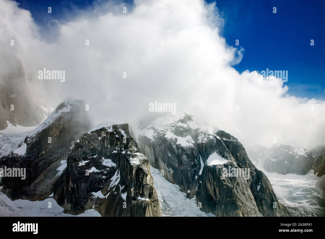 Ruth Glacier in Ruth Gorge, Denali National Park, Alaska Stock Photo ...
