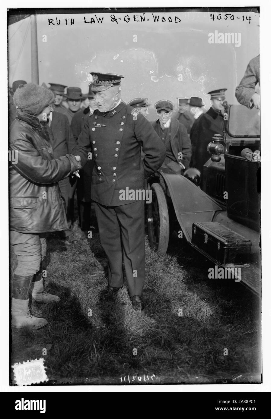 Ruth Law and Gen. Wood Stock Photo - Alamy