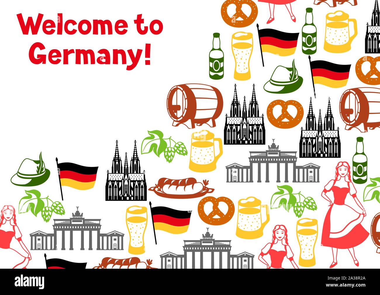 German Background Design Germany National Traditional Symbols Stock german-background-design-germany-national-traditional-symbols-stock