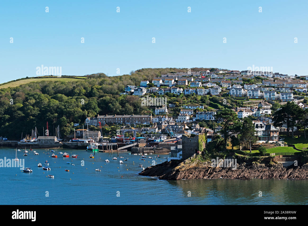 Polruan cornwall village hi-res stock photography and images - Alamy