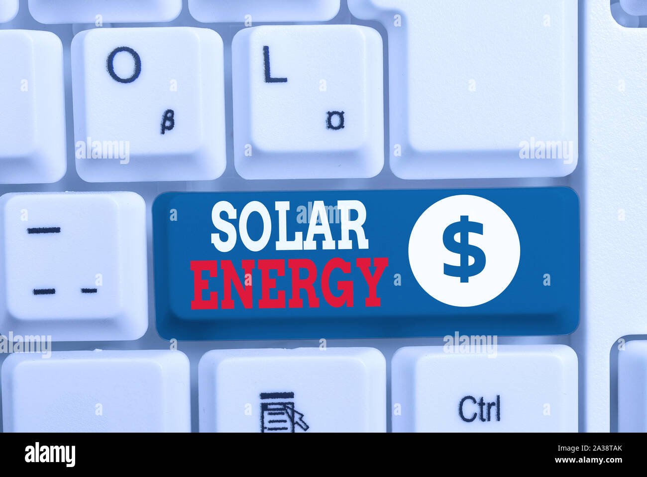 Writing note showing Solar Energy. Business concept for radiation from ...