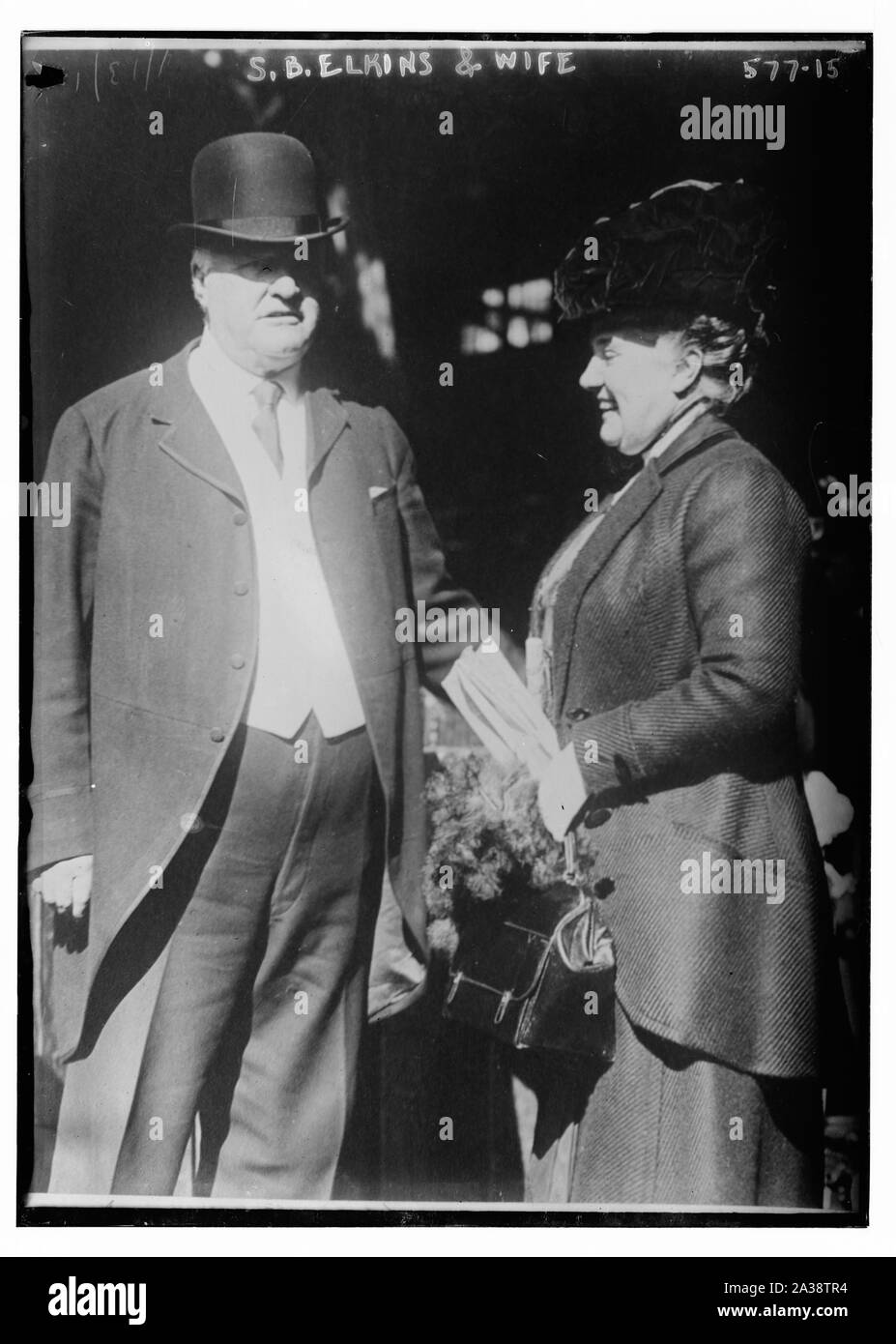 S.B. Elkins & wife Stock Photo - Alamy