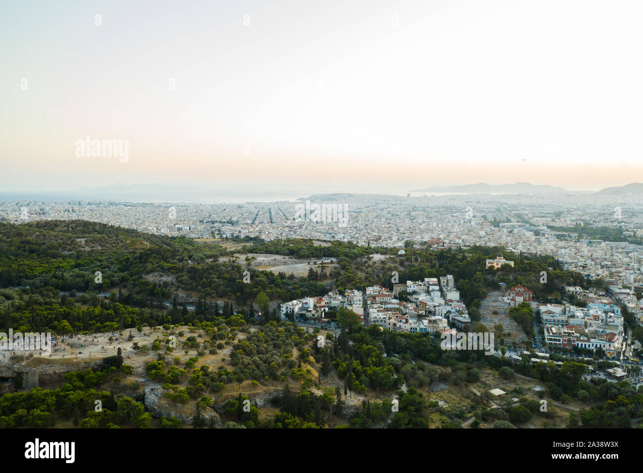 Aerial view of Athens, Greece Stock Photo - Alamy