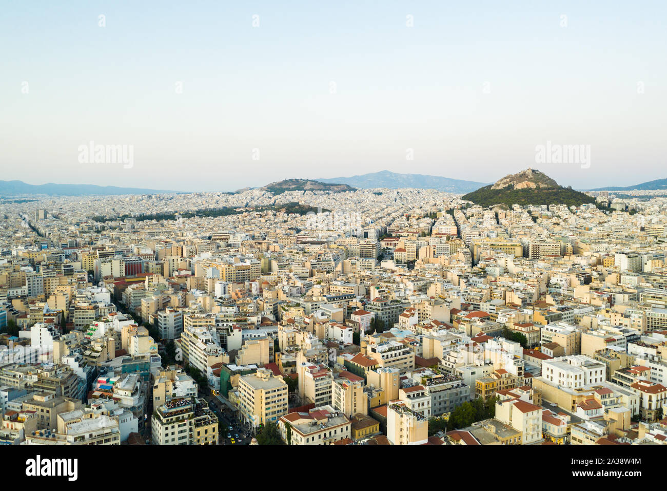 Aerial view of Athens, Greece Stock Photo - Alamy