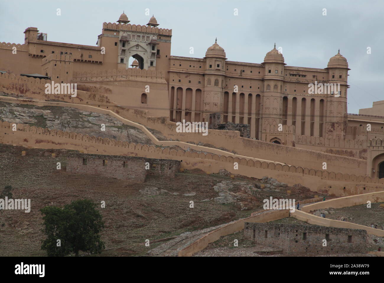 AMBER PALACE AND WALLS Stock Photo - Alamy