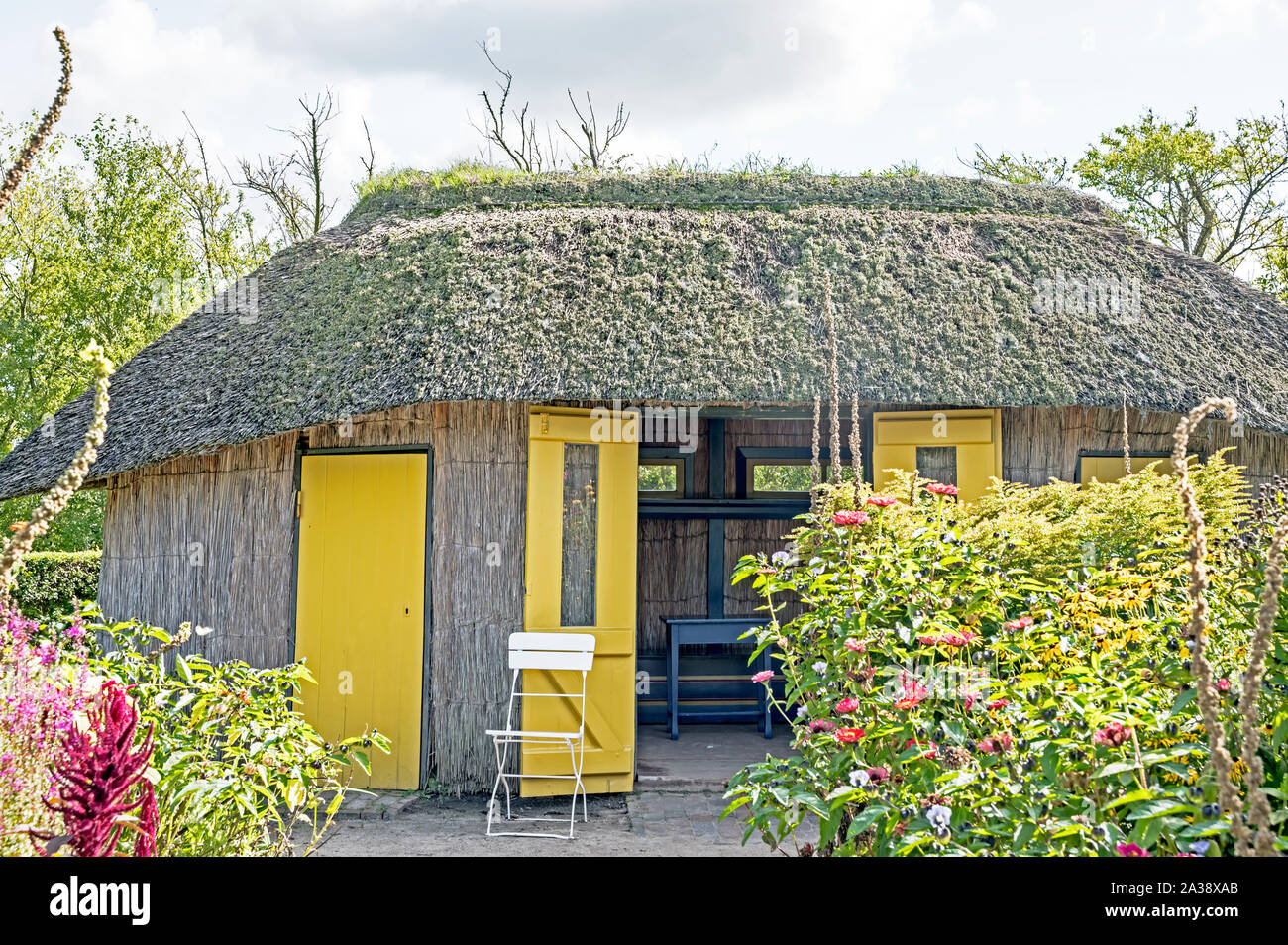 House and garden of the Painter Emil Nolde in Northern Germany; Nolde ...