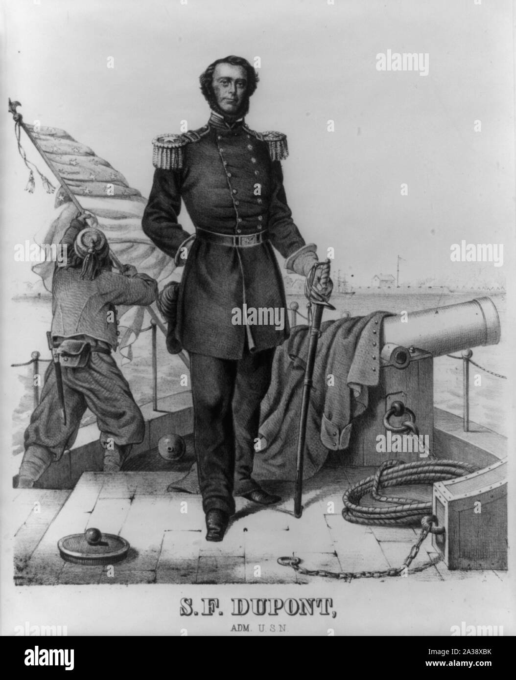 S.F. Dupont, Adm., U.S.N Stock Photo - Alamy