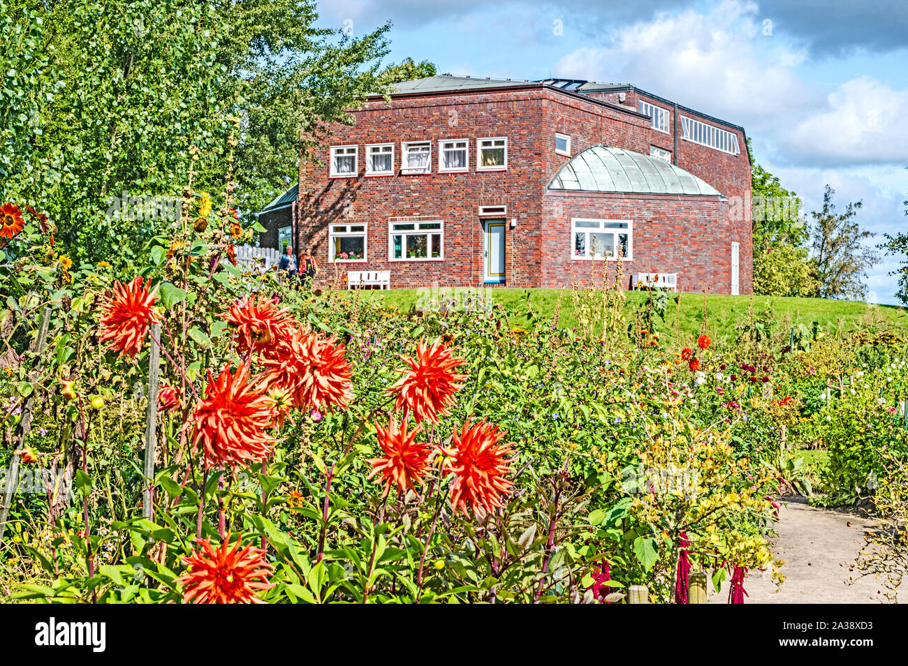 House and garden of the Painter Emil Nolde in Northern Germany; Nolde ...