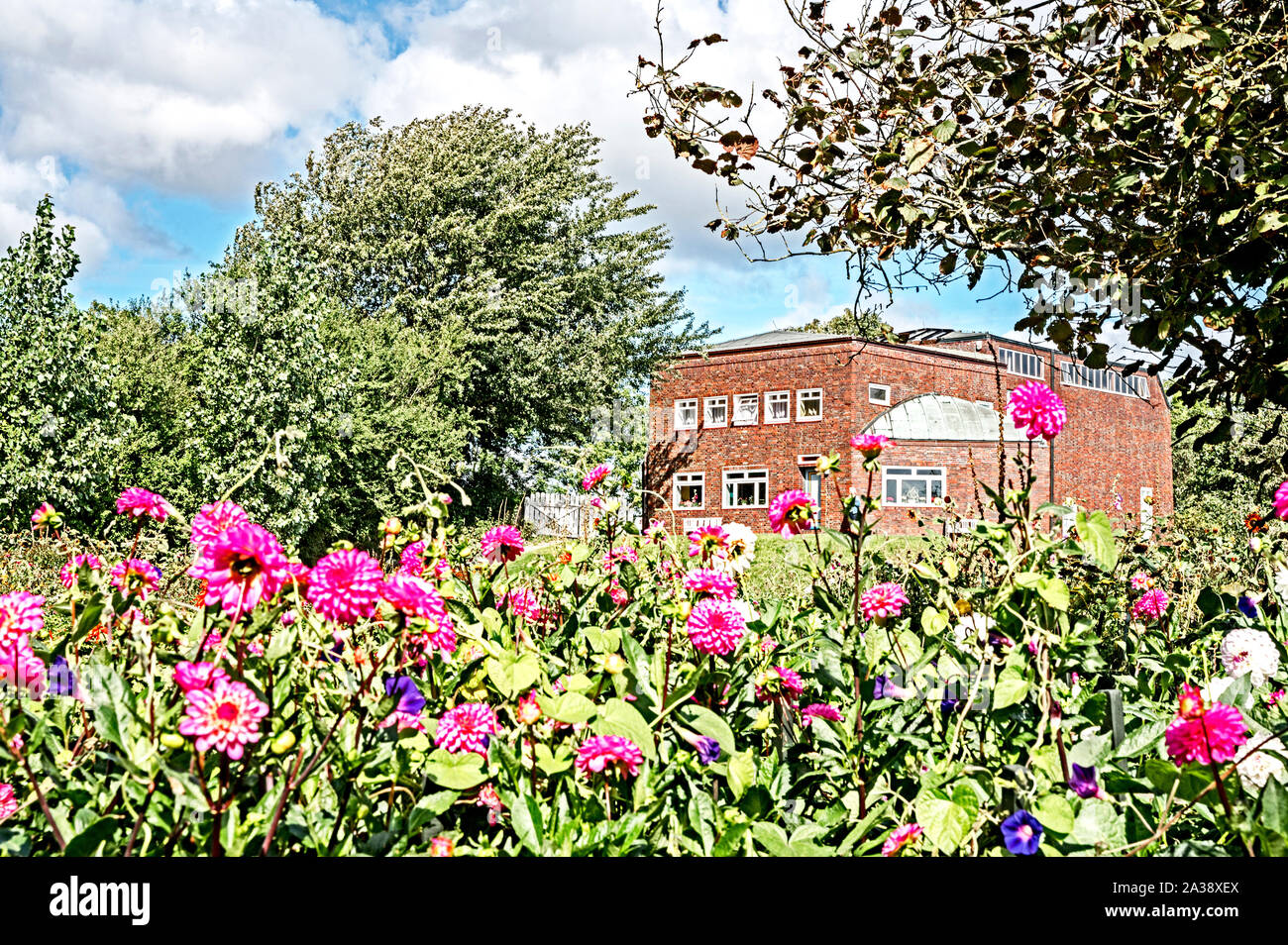 House and garden of the Painter Emil Nolde in Northern Germany; Nolde ...