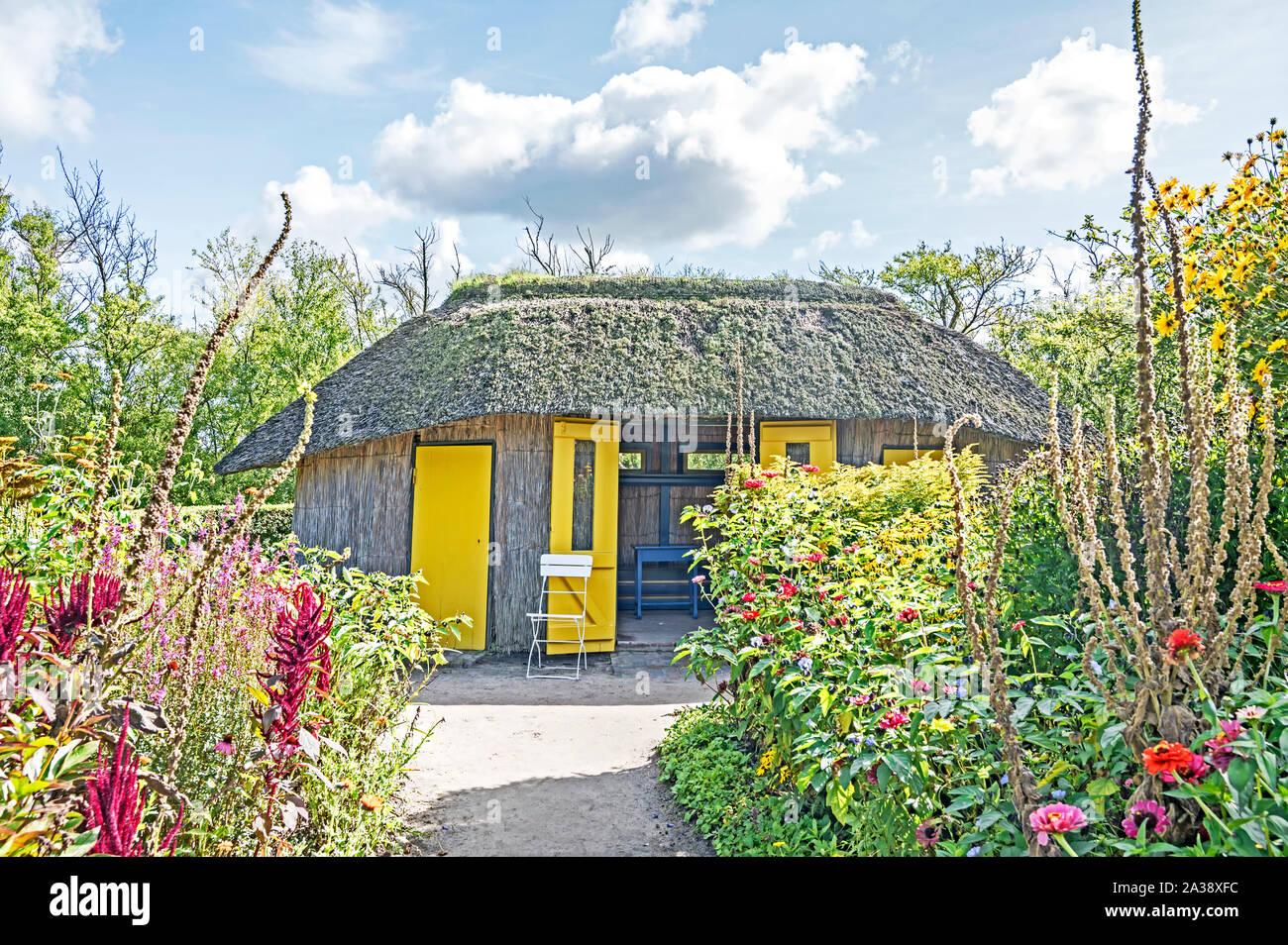 House and garden of the Painter Emil Nolde in Northern Germany; Nolde ...