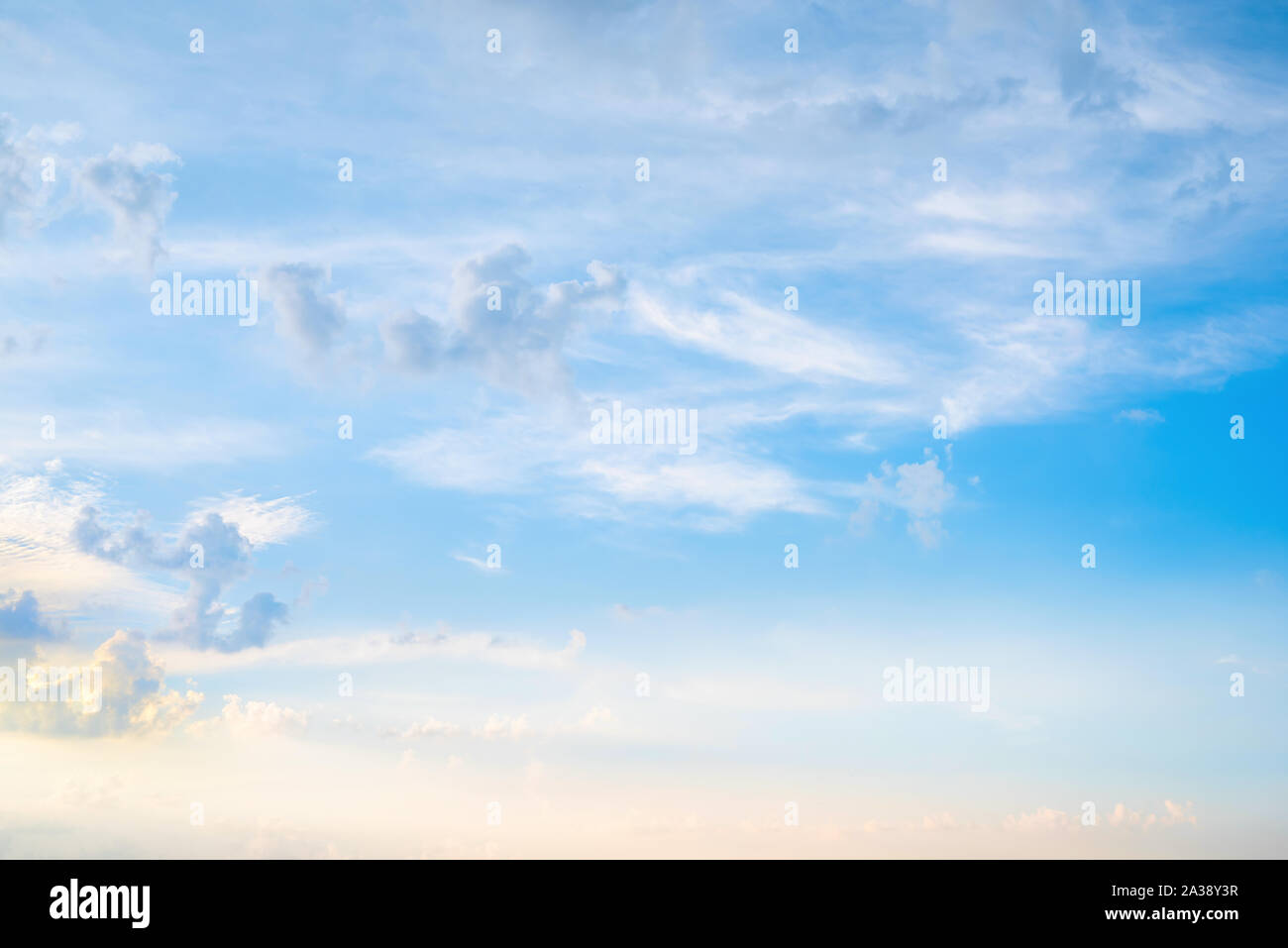 Wonderful blue sky with clouds for background Stock Photo - Alamy