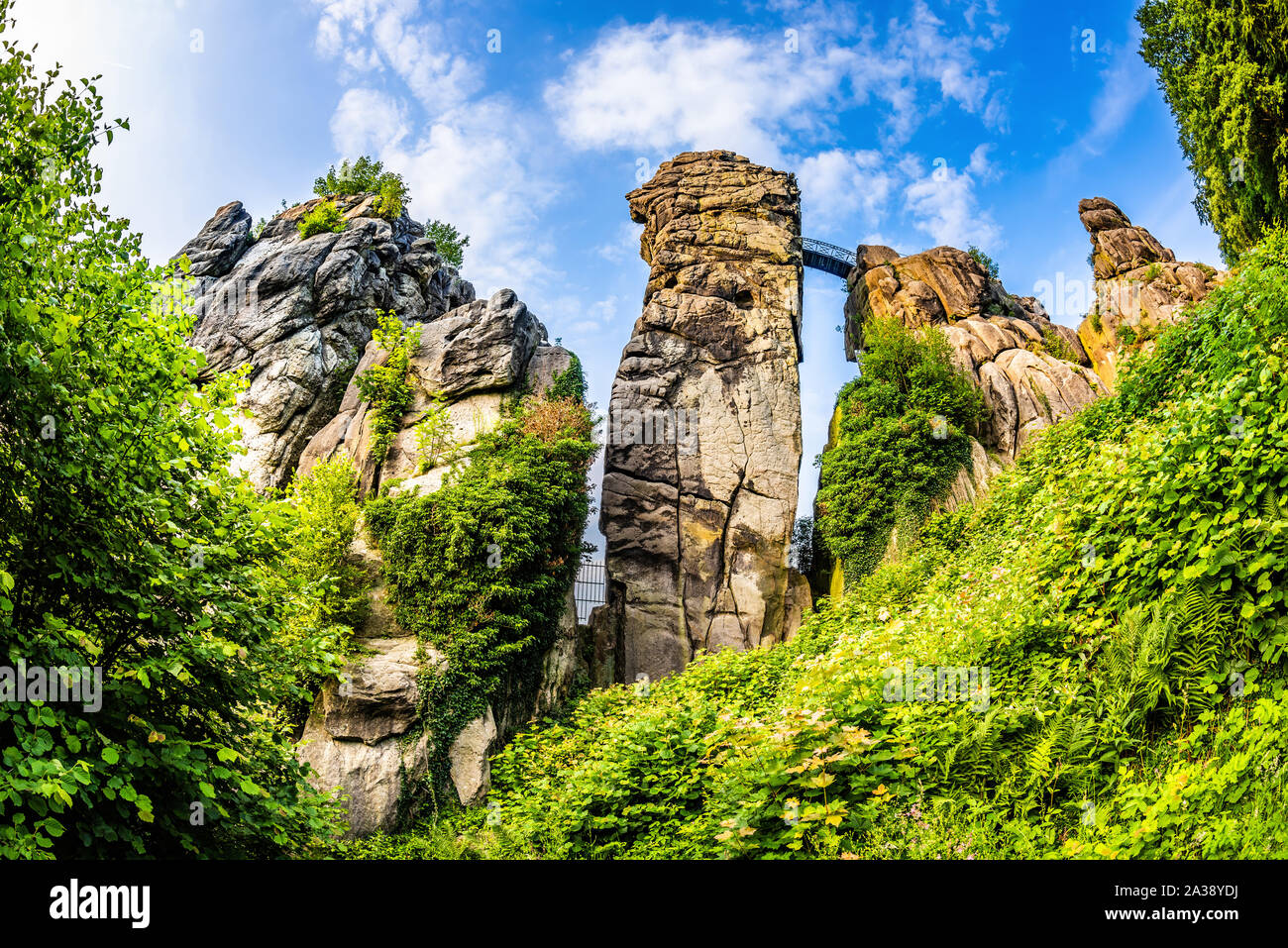 Externsteine in Teutoburg Forest, Germany Stock Photo - Alamy