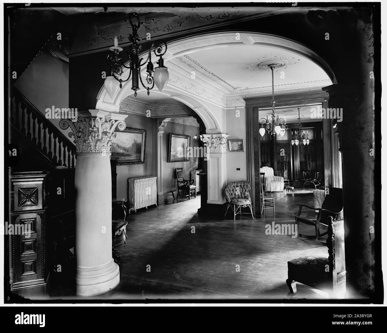 SIMMONS HOME. INTERIOR Stock Photo - Alamy