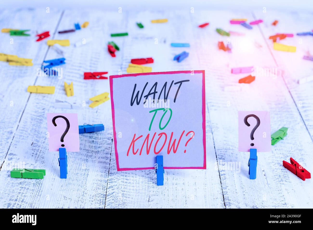 Handwriting text writing Want To Know Question. Conceptual photo ...