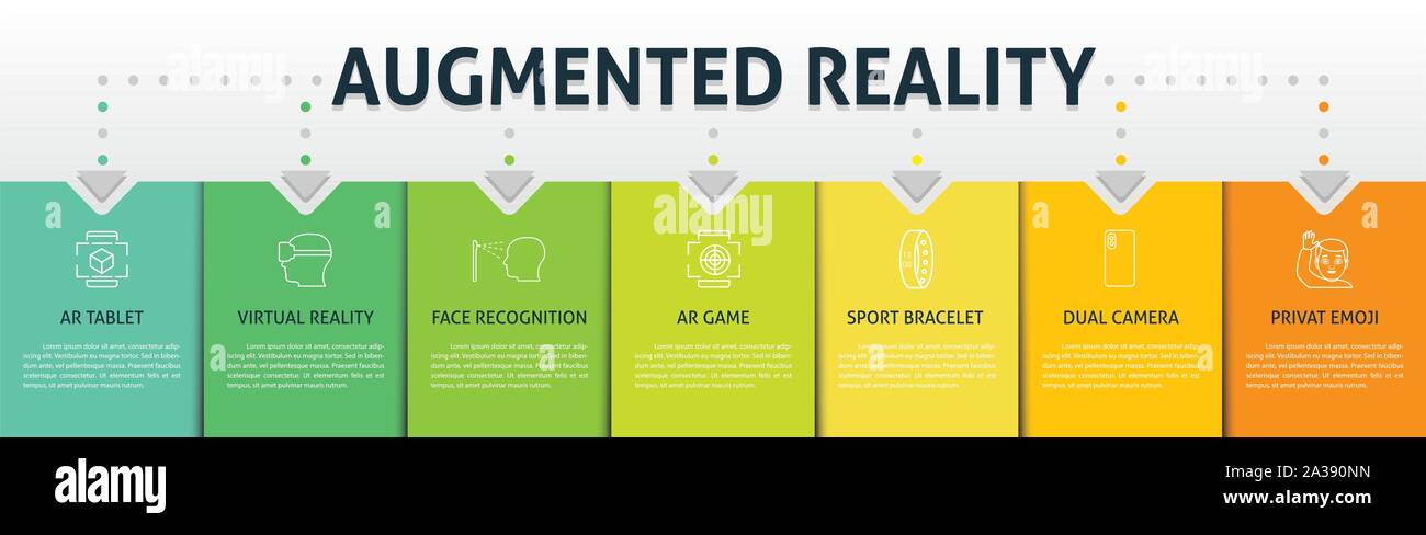 Ar and Vr Infographics vector design. Timeline concept include ... Ar and Vr Infographics vector design. Timeline concept include ...