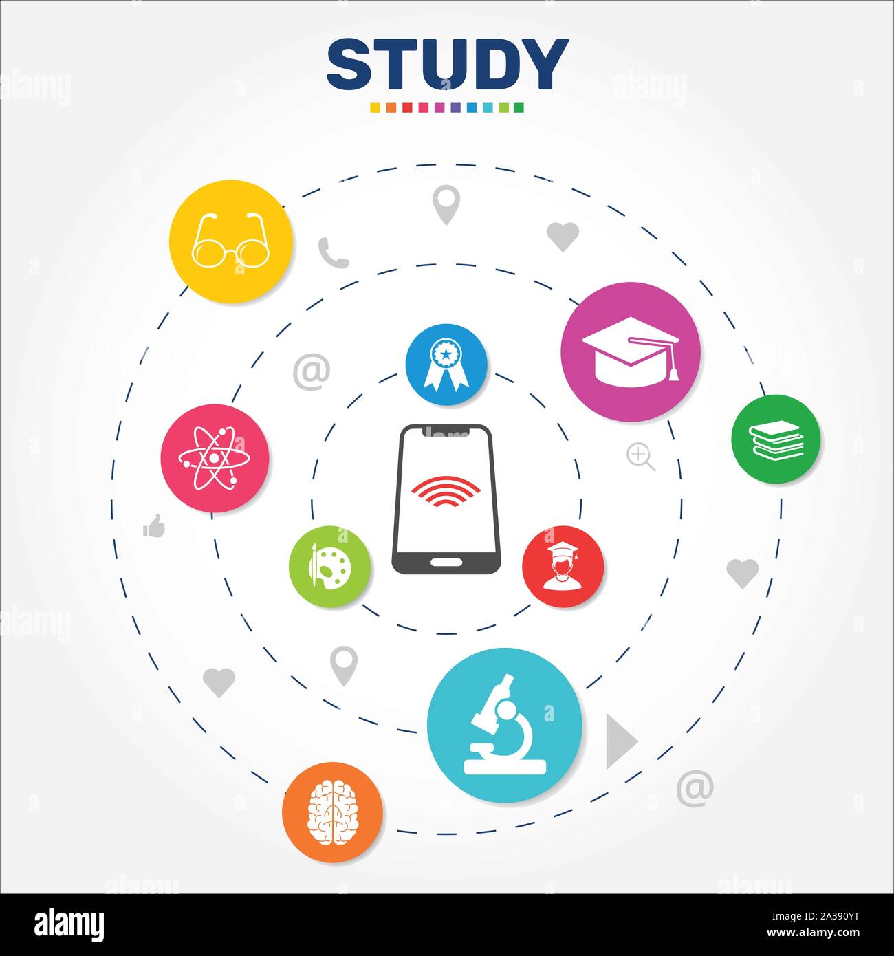 Study Infographics vector design. Timeline concept include graduation ...