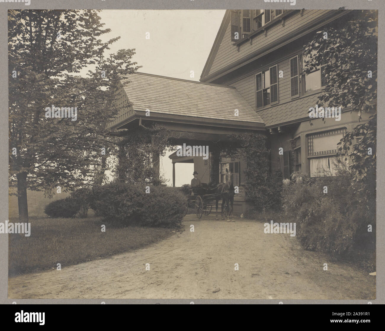 Sagamore Hill, President Roosevelt's country home The driveway Stock ...