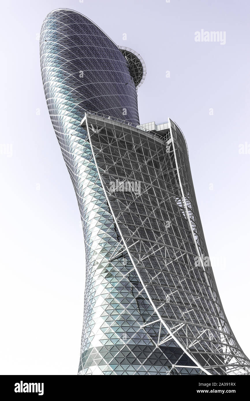 Capital Gate, Abu Dhabi, United Arab Emirates - Apr.14, 2017: Capital ...