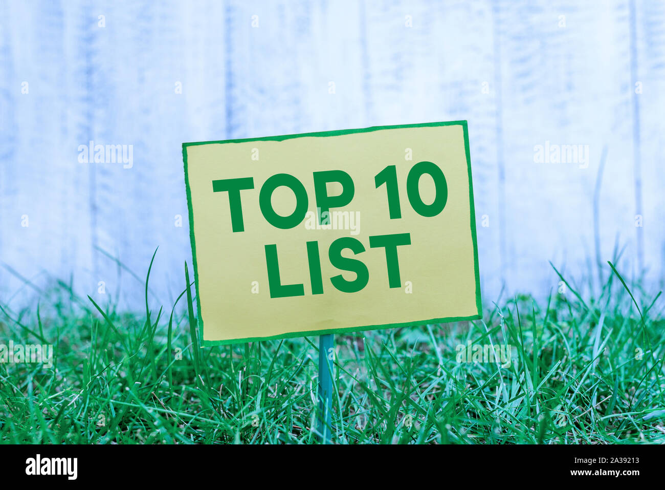 Handwriting text writing Top 10 List. Conceptual photo the ten most ...