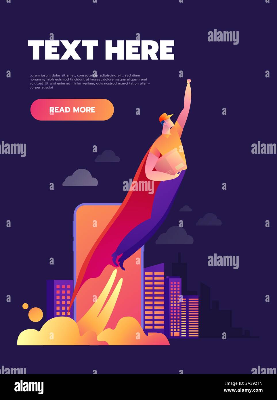 Driver food delivery in Stock Vector Images - Alamy