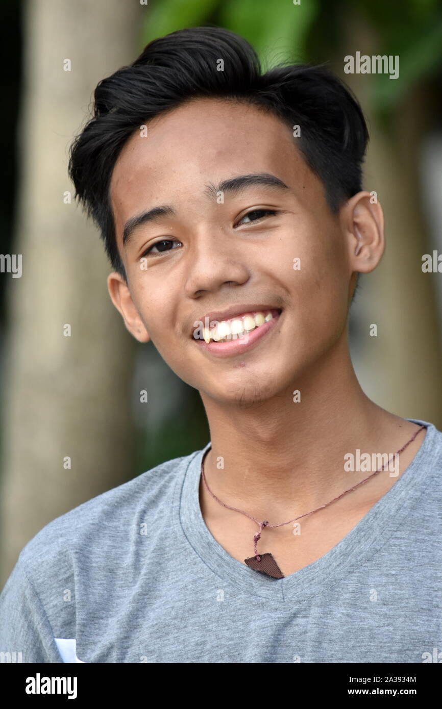 A Handsome Filipino Boy Smiling Stock Photo - Alamy