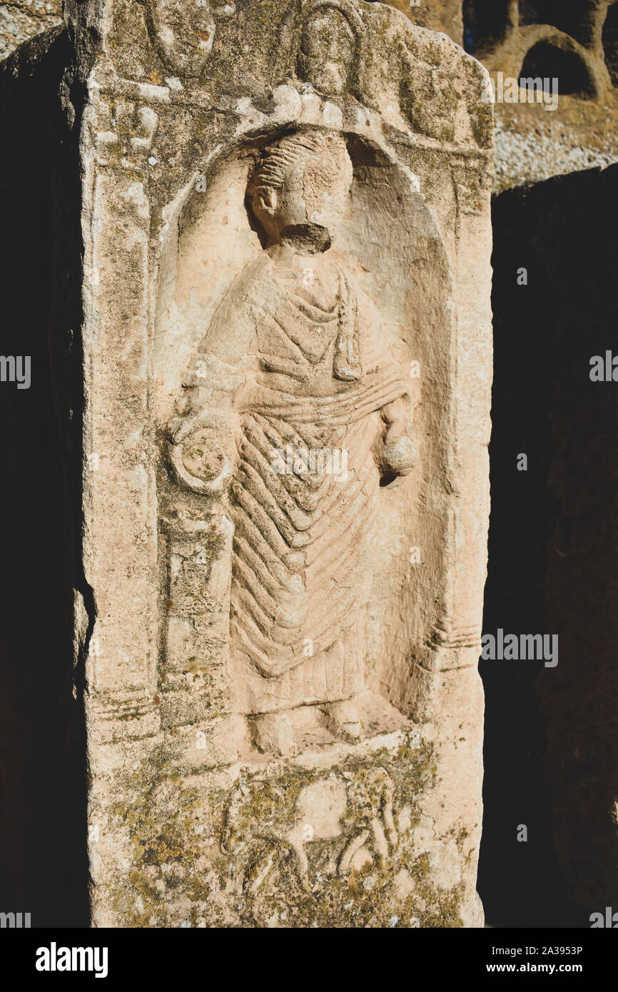 Small statue dates back to 100 AC from the ancient Roman city of Timgad ...