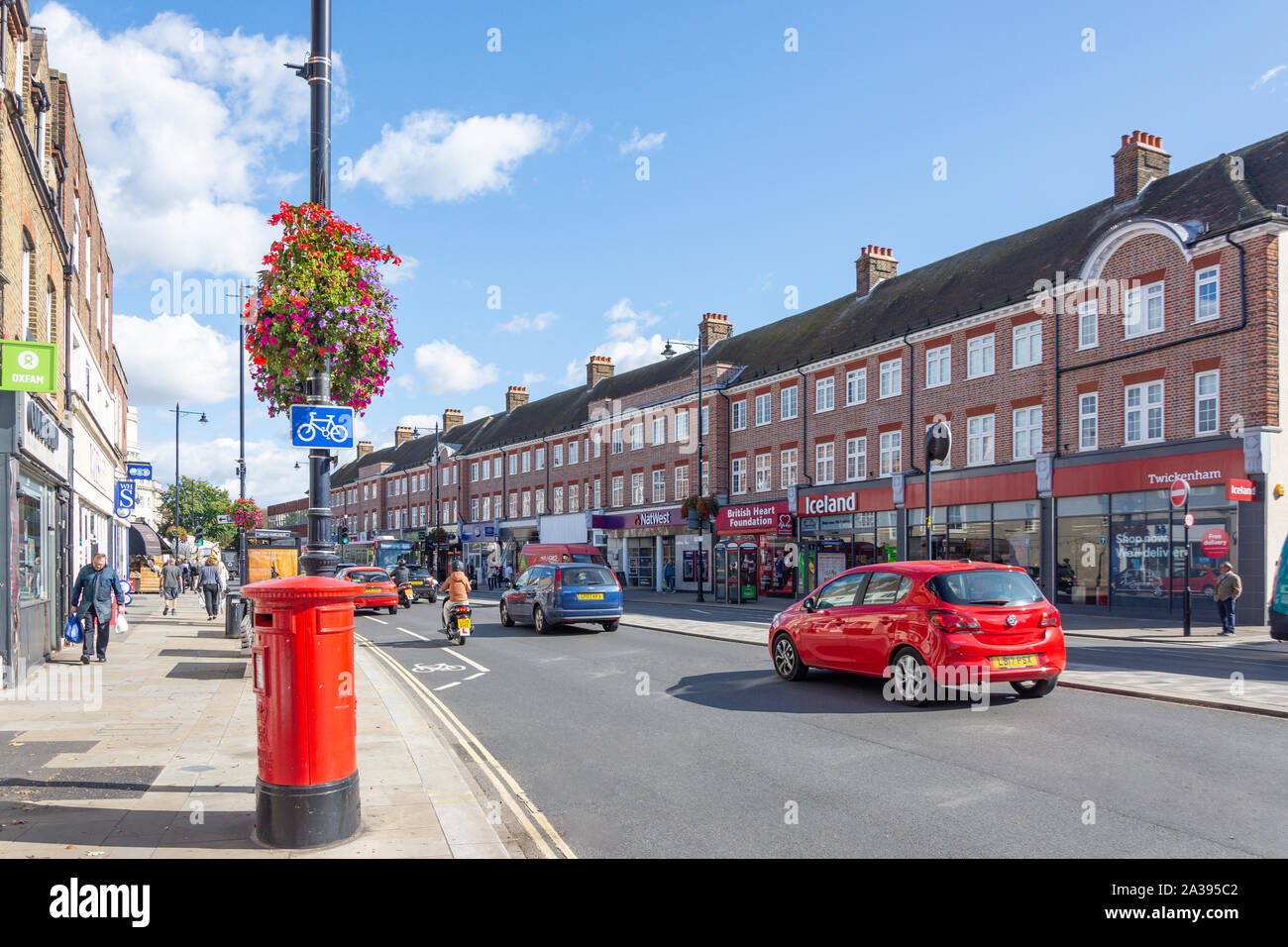 King street street traffic shops road twickenham london borough hi-res ...