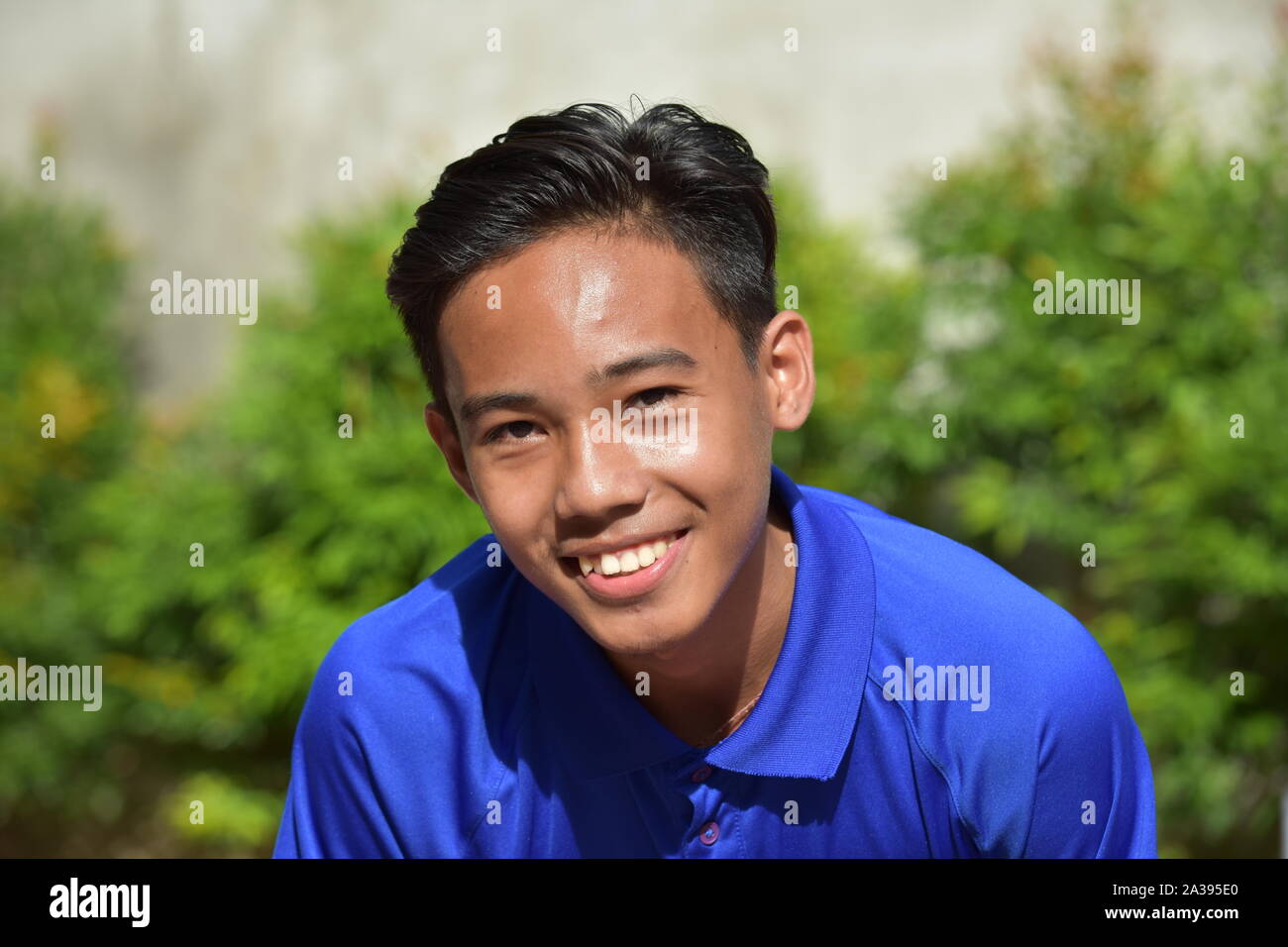 A Handsome Diverse Male Smiling Stock Photo - Alamy