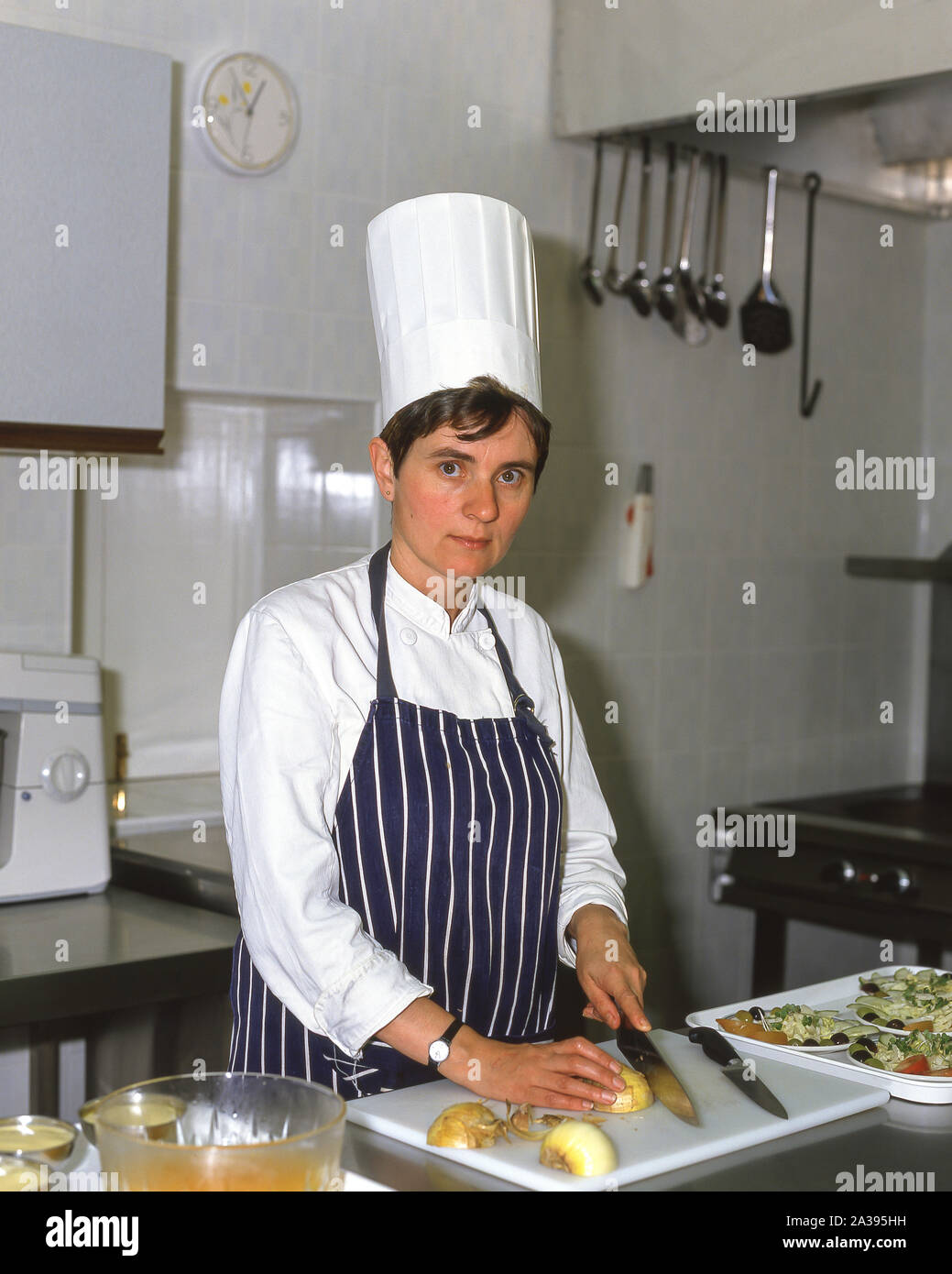 Female chef kitchen hi-res stock photography and images - Alamy