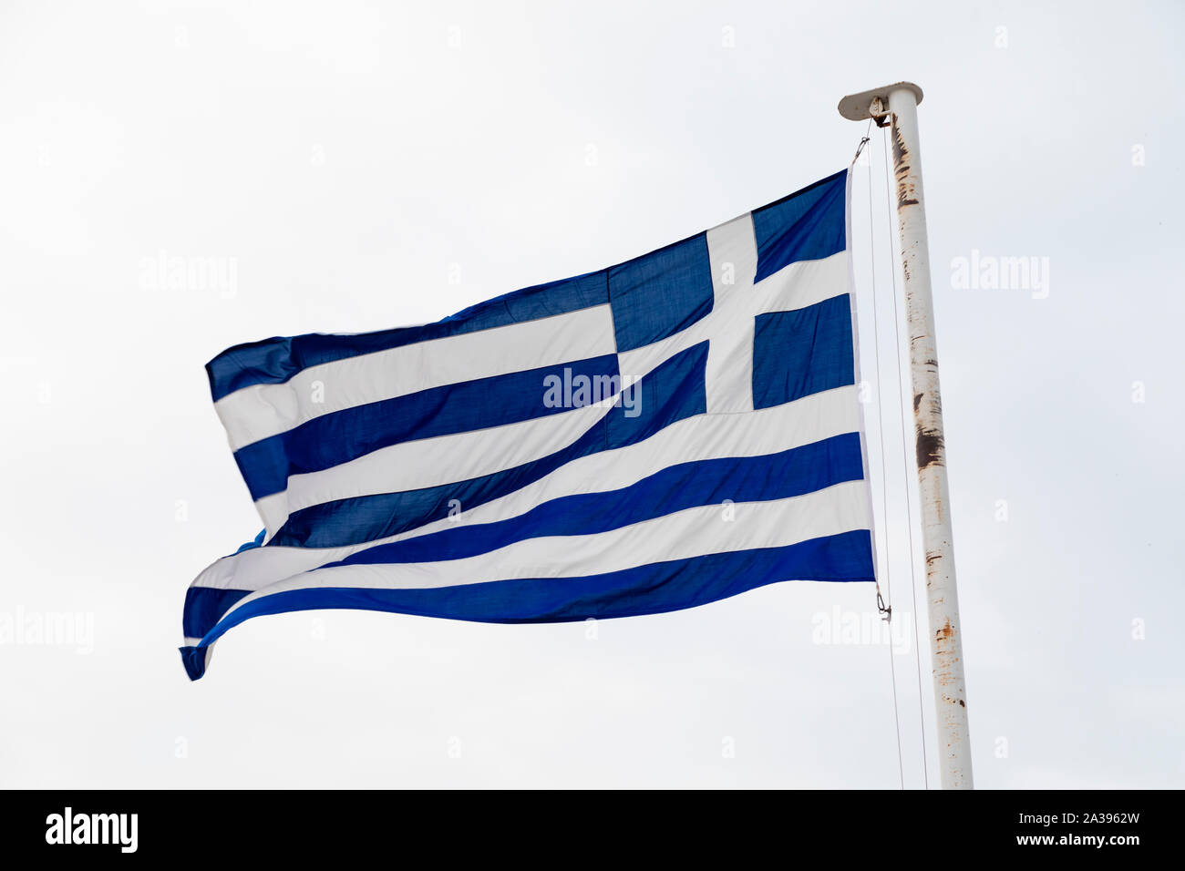 Flag greece orthodox flying in hi-res stock photography and images - Alamy