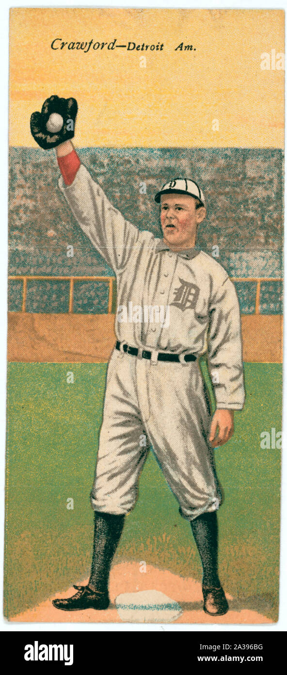 Sam. Crawford/Tyrus R. Cobb, Detroit Tigers, baseball card portrait ...