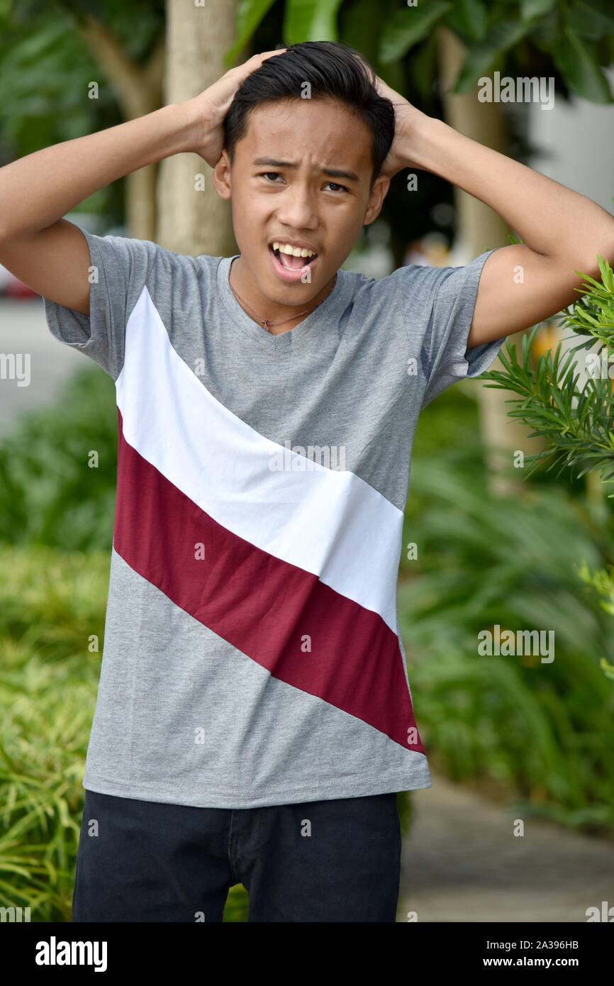 Teen boy stress hi-res stock photography and images - Alamy