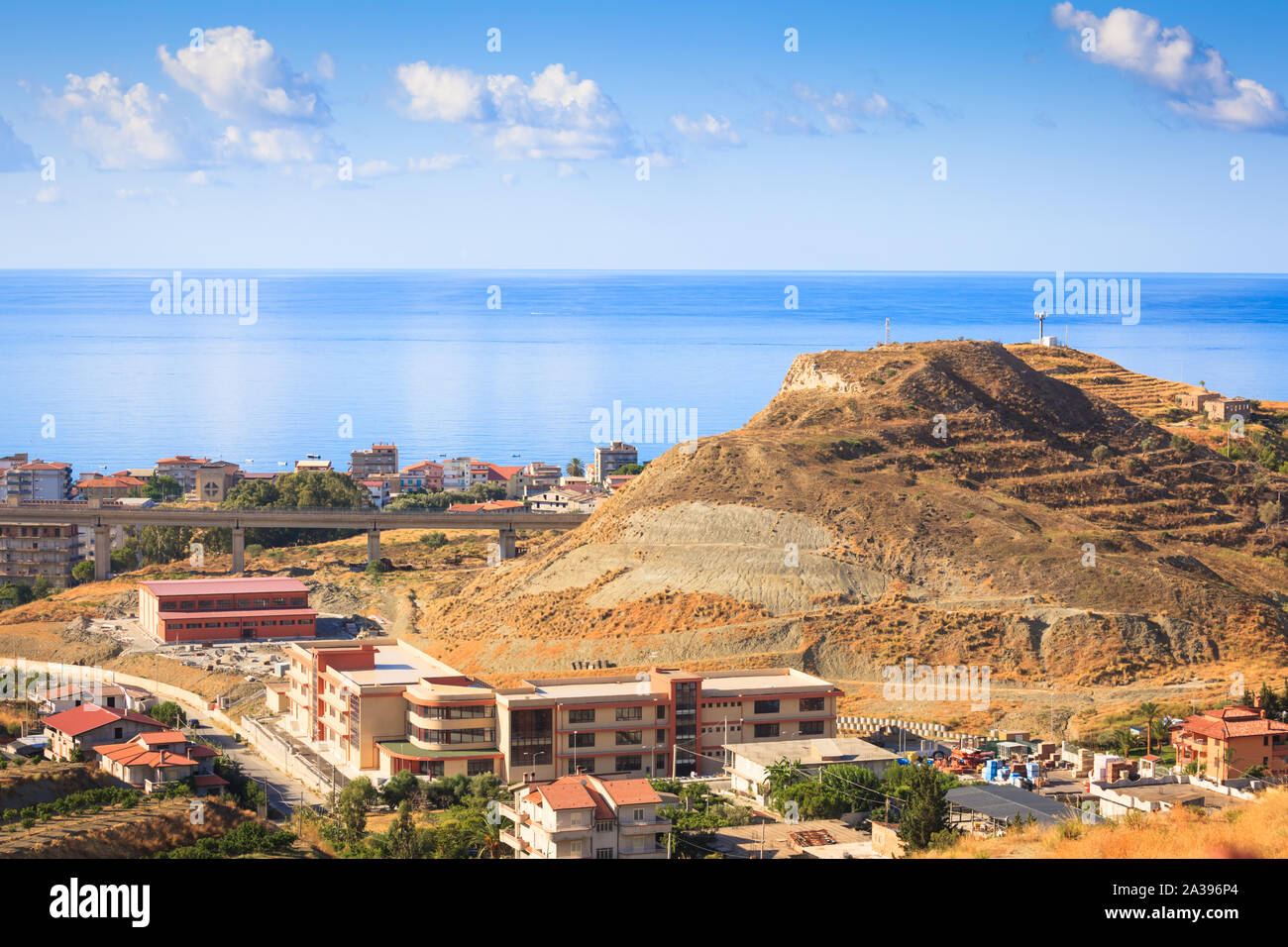 Southern Italy, Calabria, Bova Marina, generic settlement and crystall ...