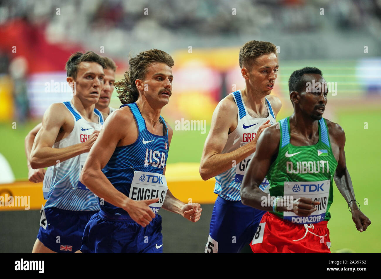Doha, Qatar. 6th Oct, 2019. Craig Engels of United States competing in ...