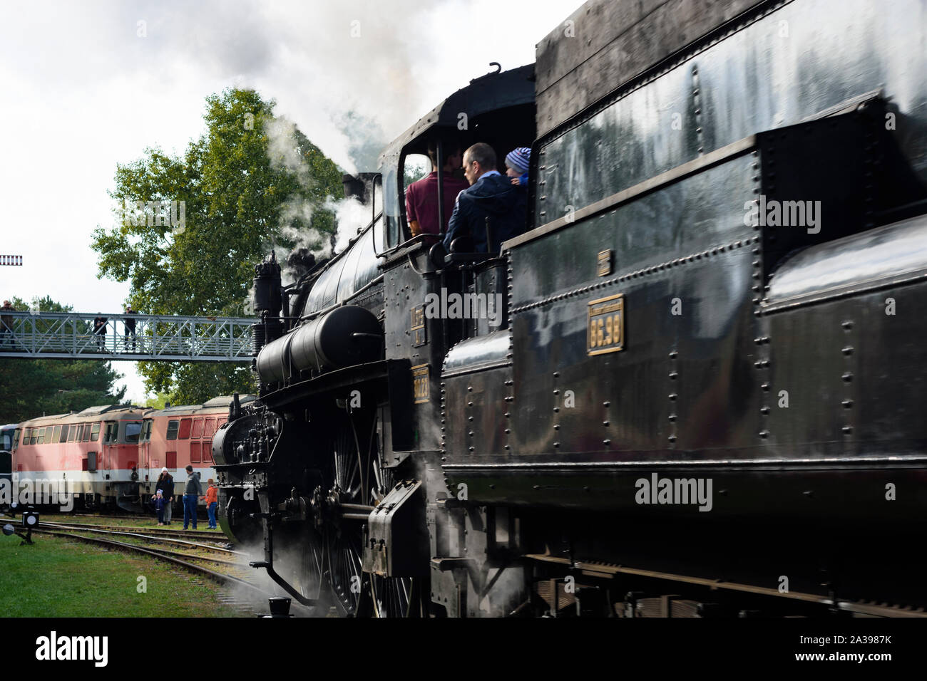 Strasshof an der Nordbahn: railway museum „Das Heizhaus“, steam ...