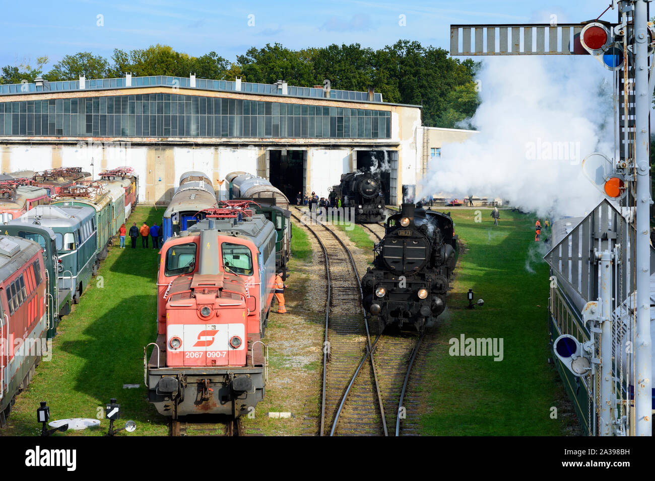 Das heizhaus strasshof railway museum hi-res stock photography and ...