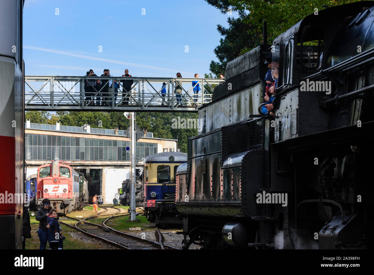 Strasshof an der Nordbahn: railway museum „Das Heizhaus“, steam ...