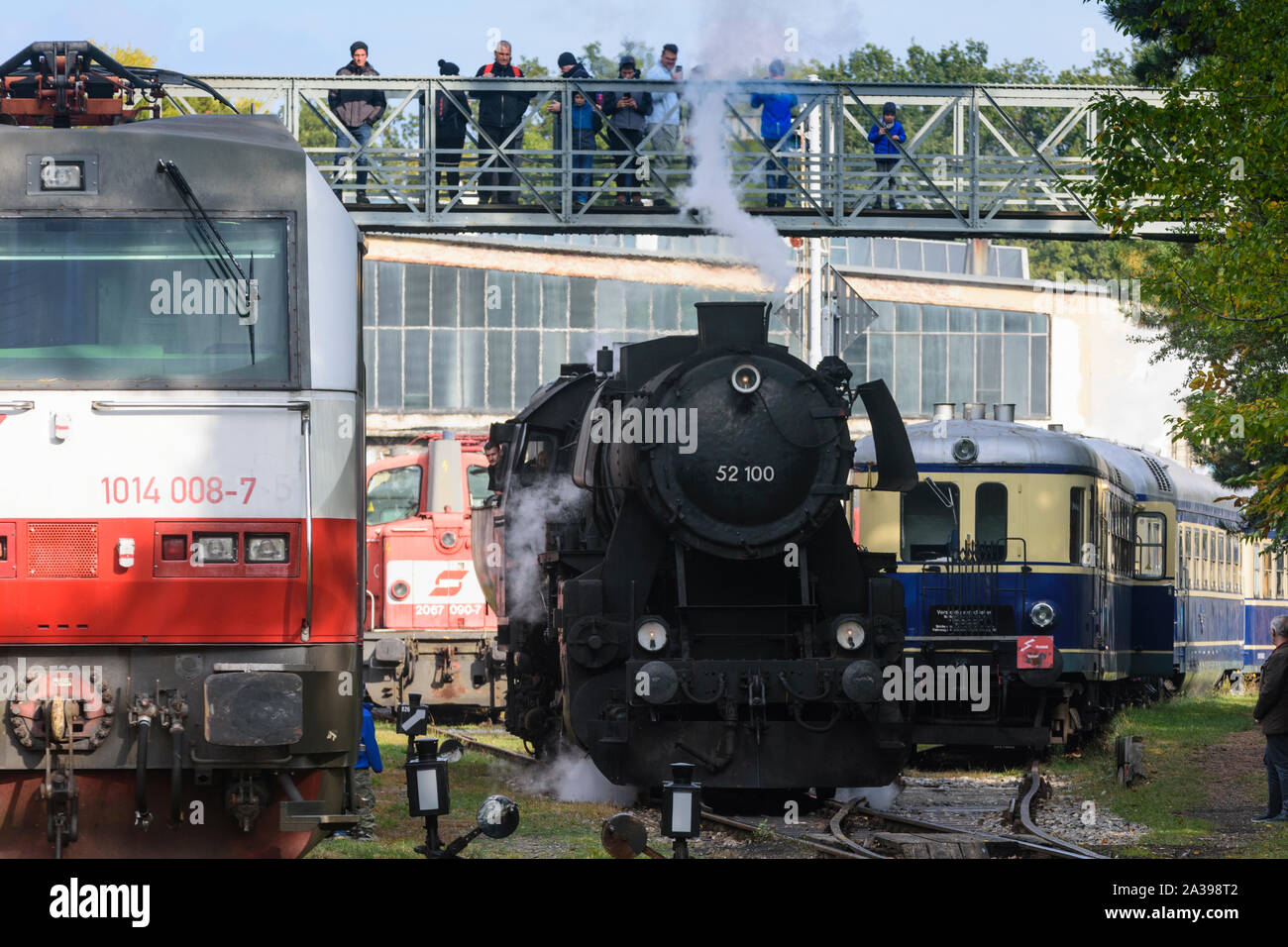 Strasshof an der Nordbahn: railway museum „Das Heizhaus“, steam ...