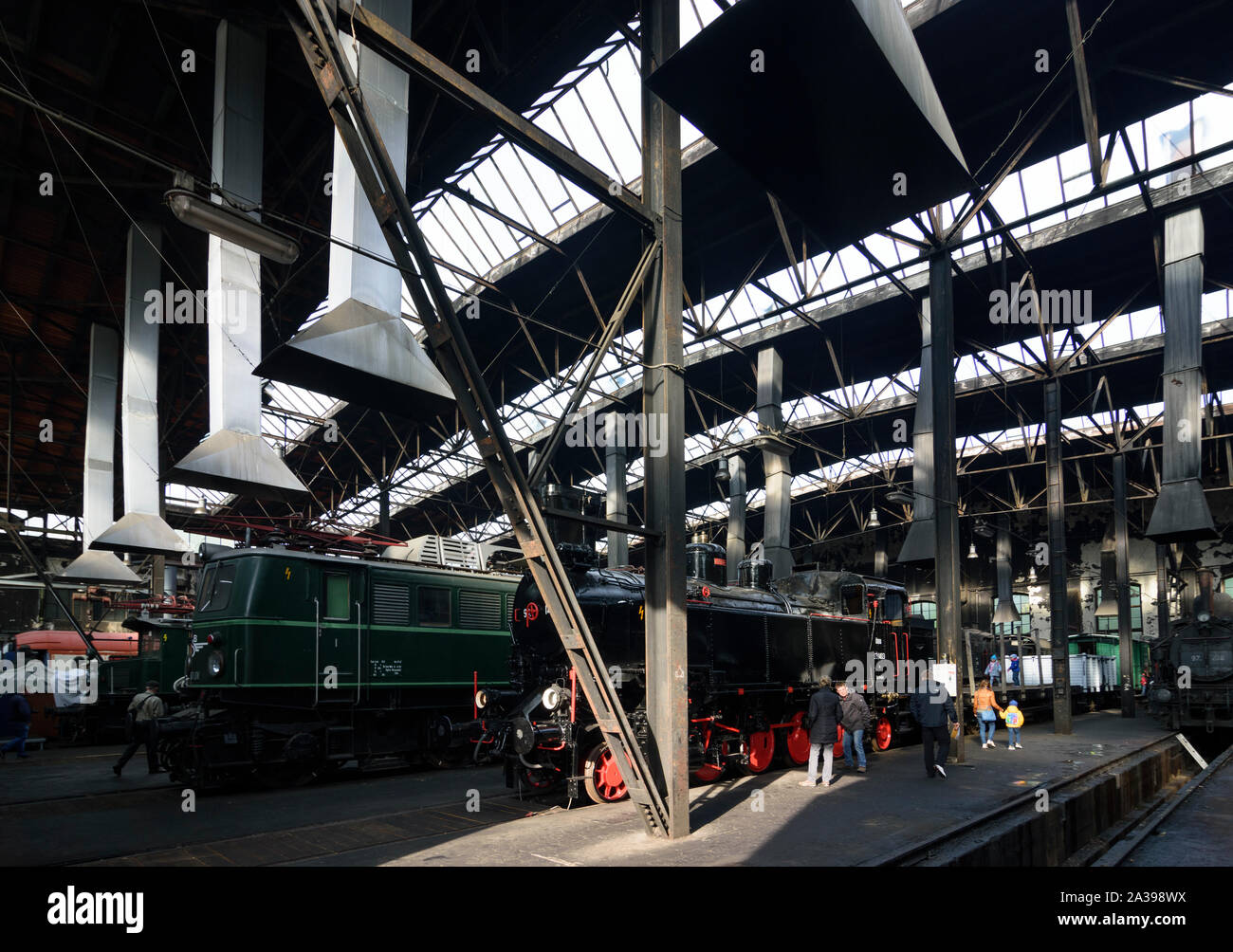 Strasshof an der Nordbahn: railway museum „Das Heizhaus“, steam ...