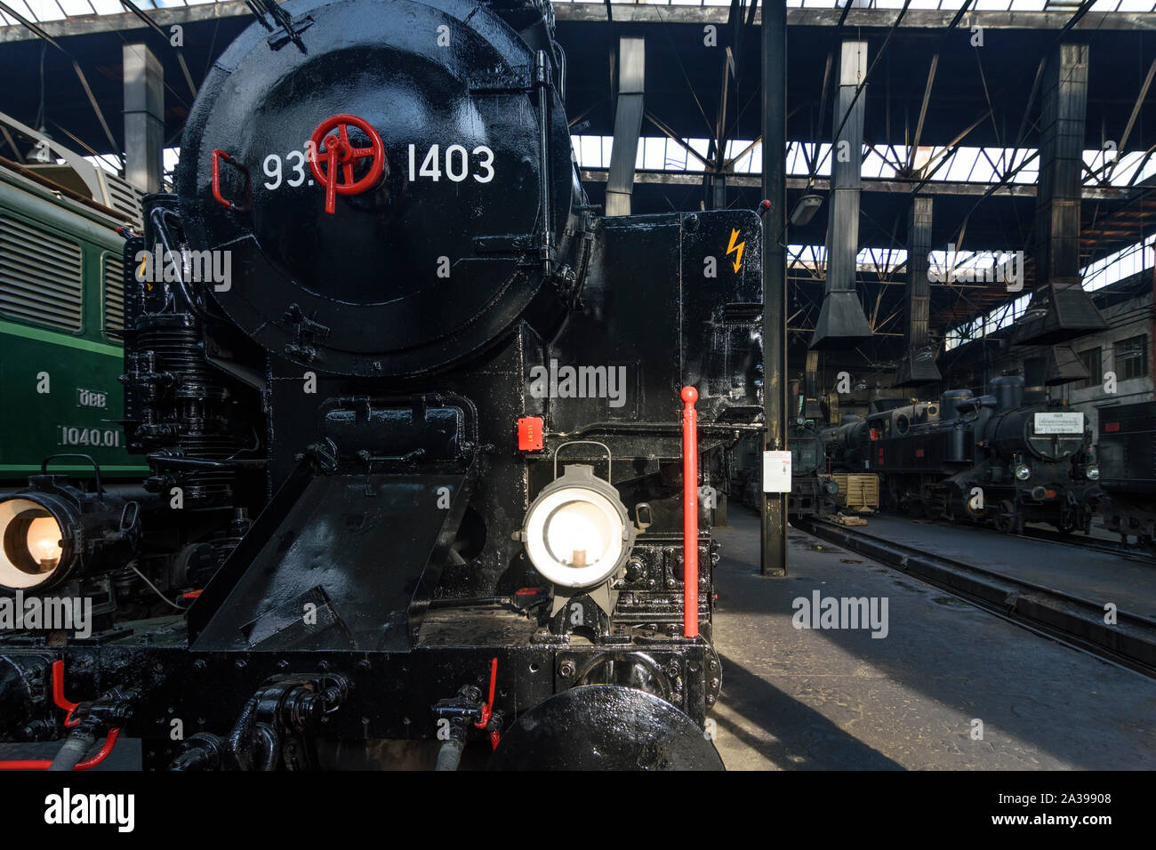 Strasshof an der Nordbahn: railway museum „Das Heizhaus“, steam ...