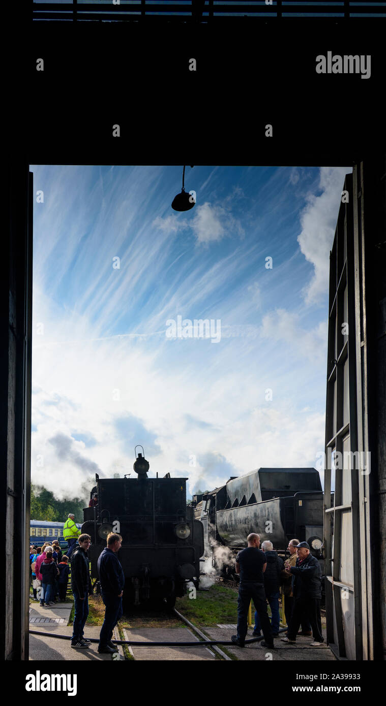 Strasshof an der Nordbahn: railway museum „Das Heizhaus“, steam ...