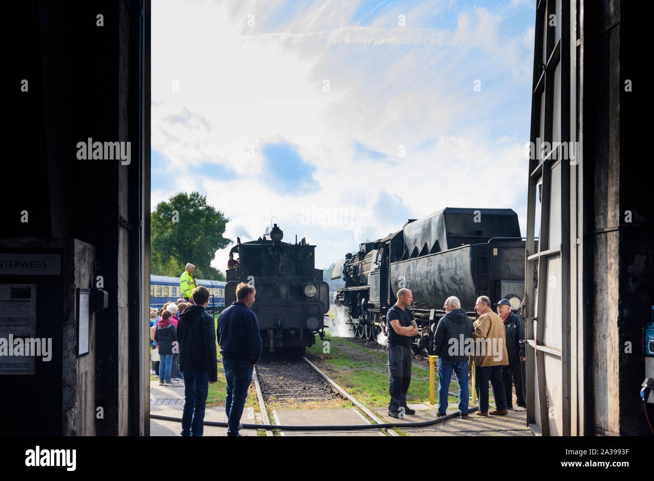 Strasshof an der Nordbahn: railway museum „Das Heizhaus“, steam ...