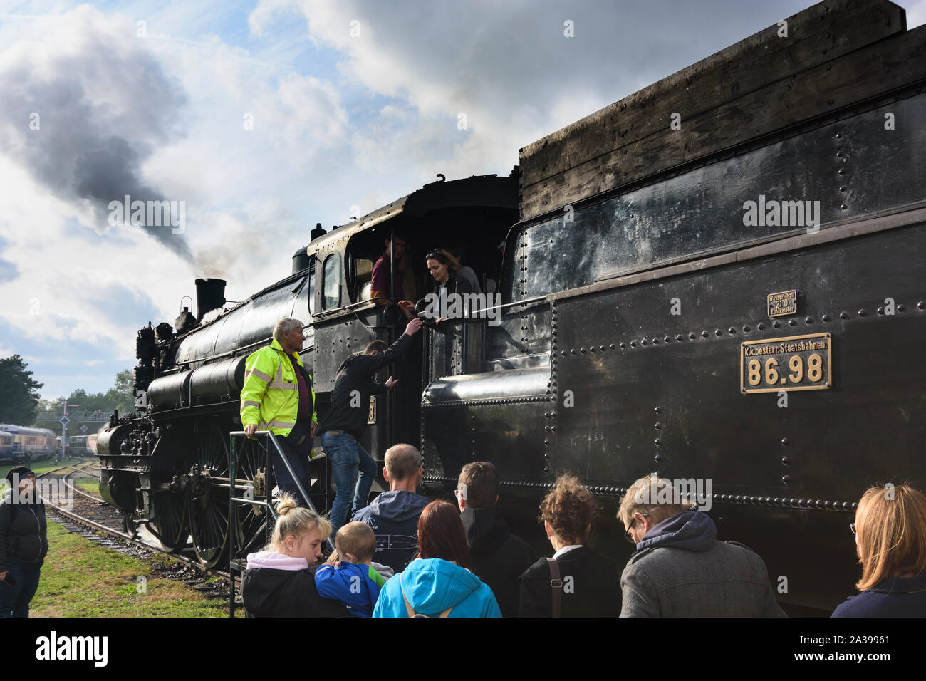 Strasshof an der Nordbahn: railway museum „Das Heizhaus“, steam ...