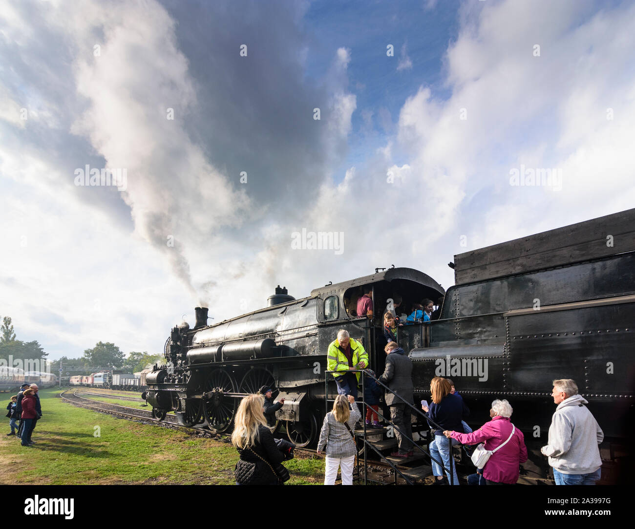 Strasshof an der Nordbahn: railway museum „Das Heizhaus“, steam ...
