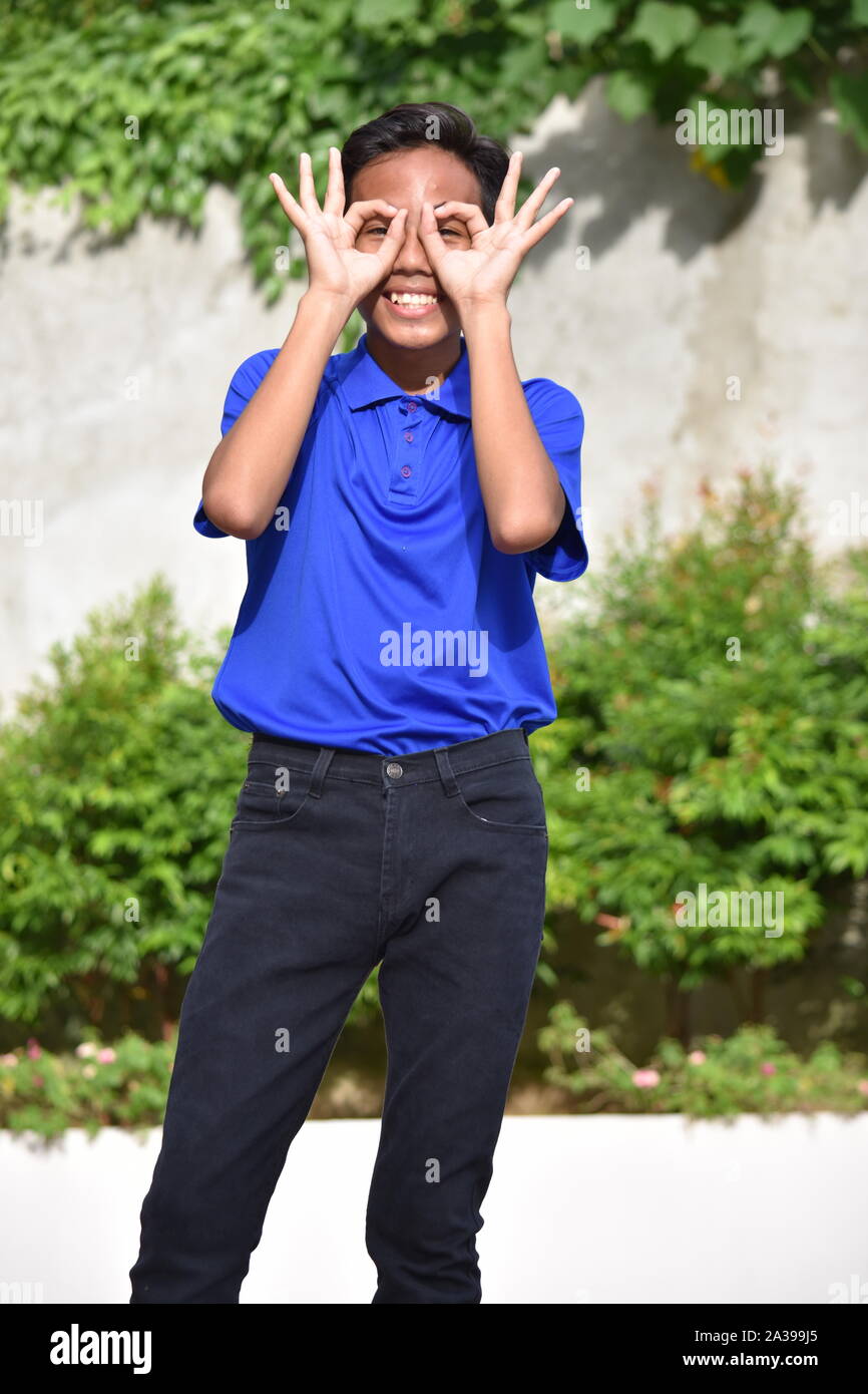 An An Asian Teenager Searching Stock Photo - Alamy