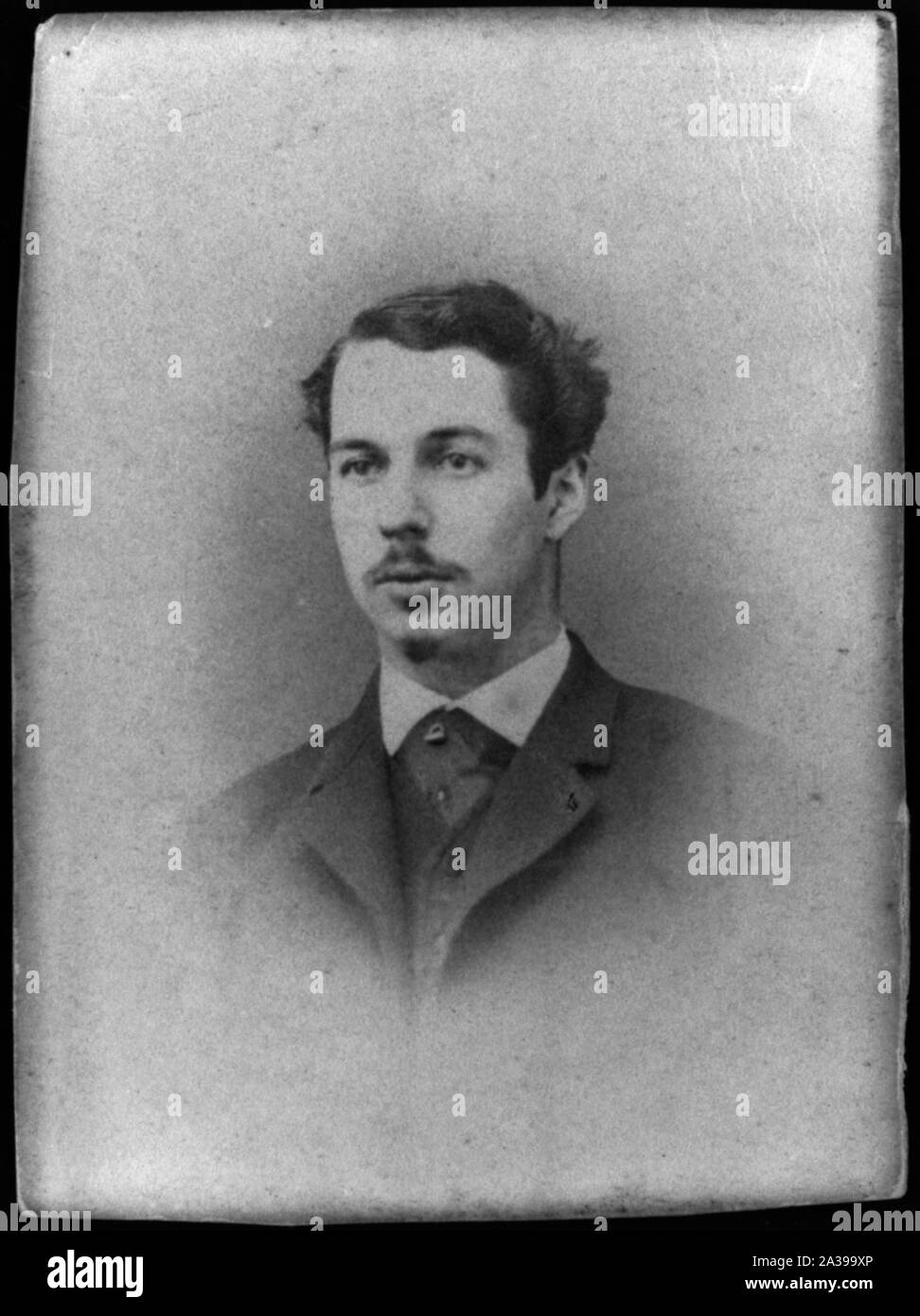 Samuel Franklin Emmons, geologist, head-and-shoulders portrait, facing ...