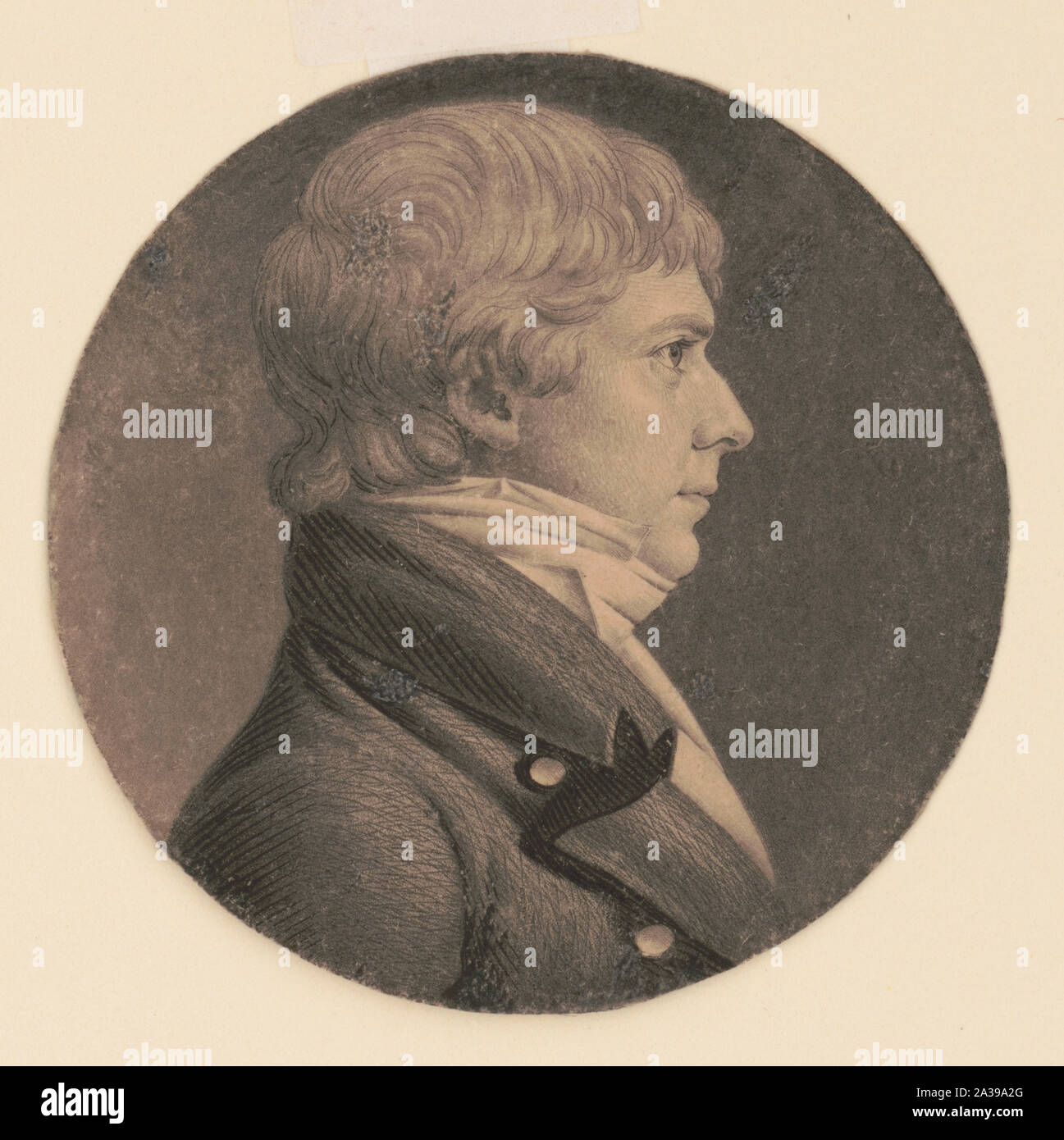 Samuel Hambleton, head-and-shoulders portrait, right profile Stock ...